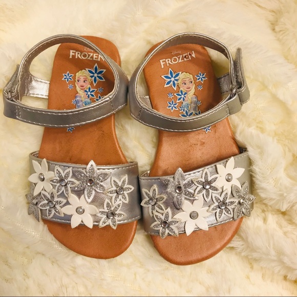 Disney | Shoes | Toddler Girl Frozen Sandals With Flowers | Poshmark